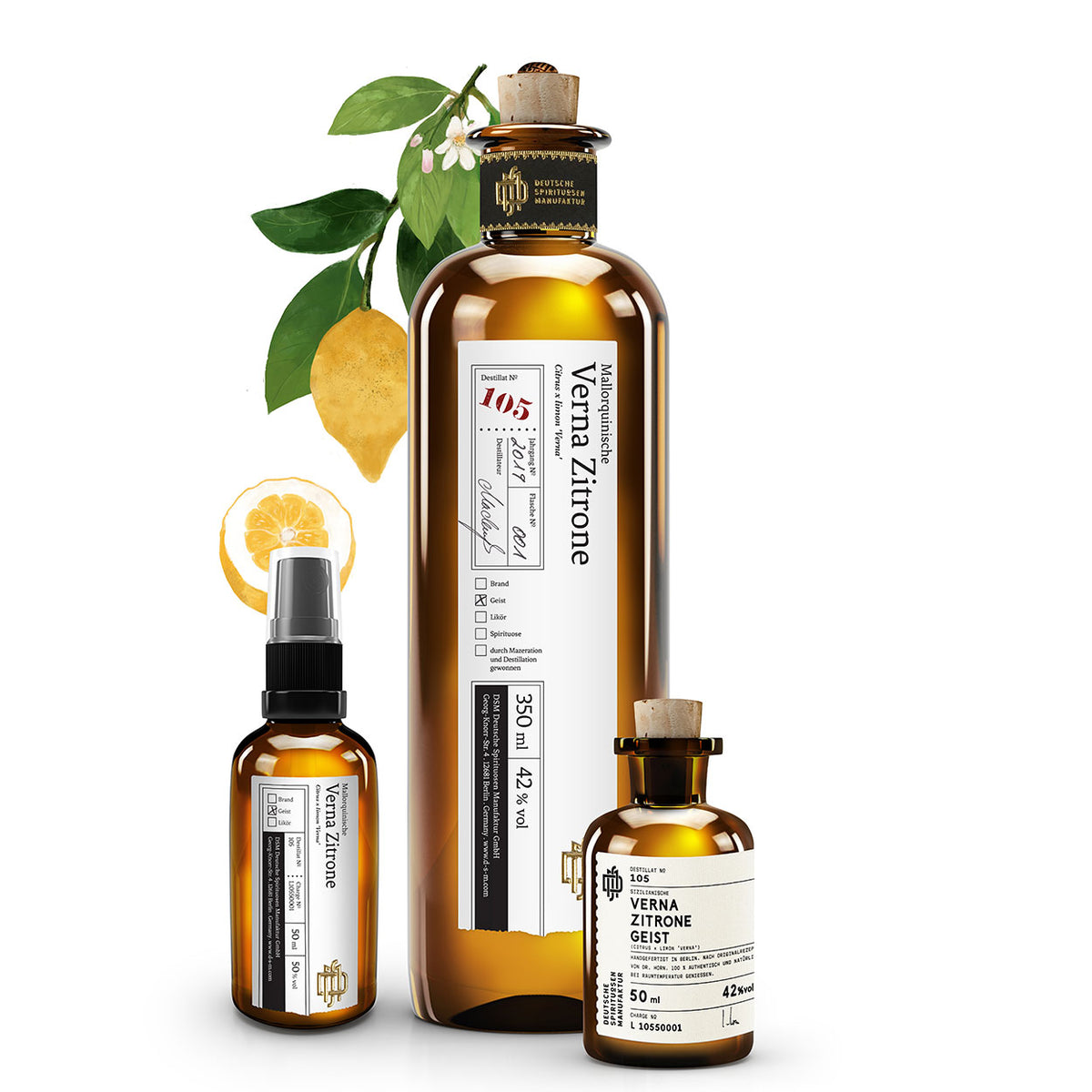 No 105 Mallorquinische Verna Zitrone - 350ml – Deutsche Spirituosen ...